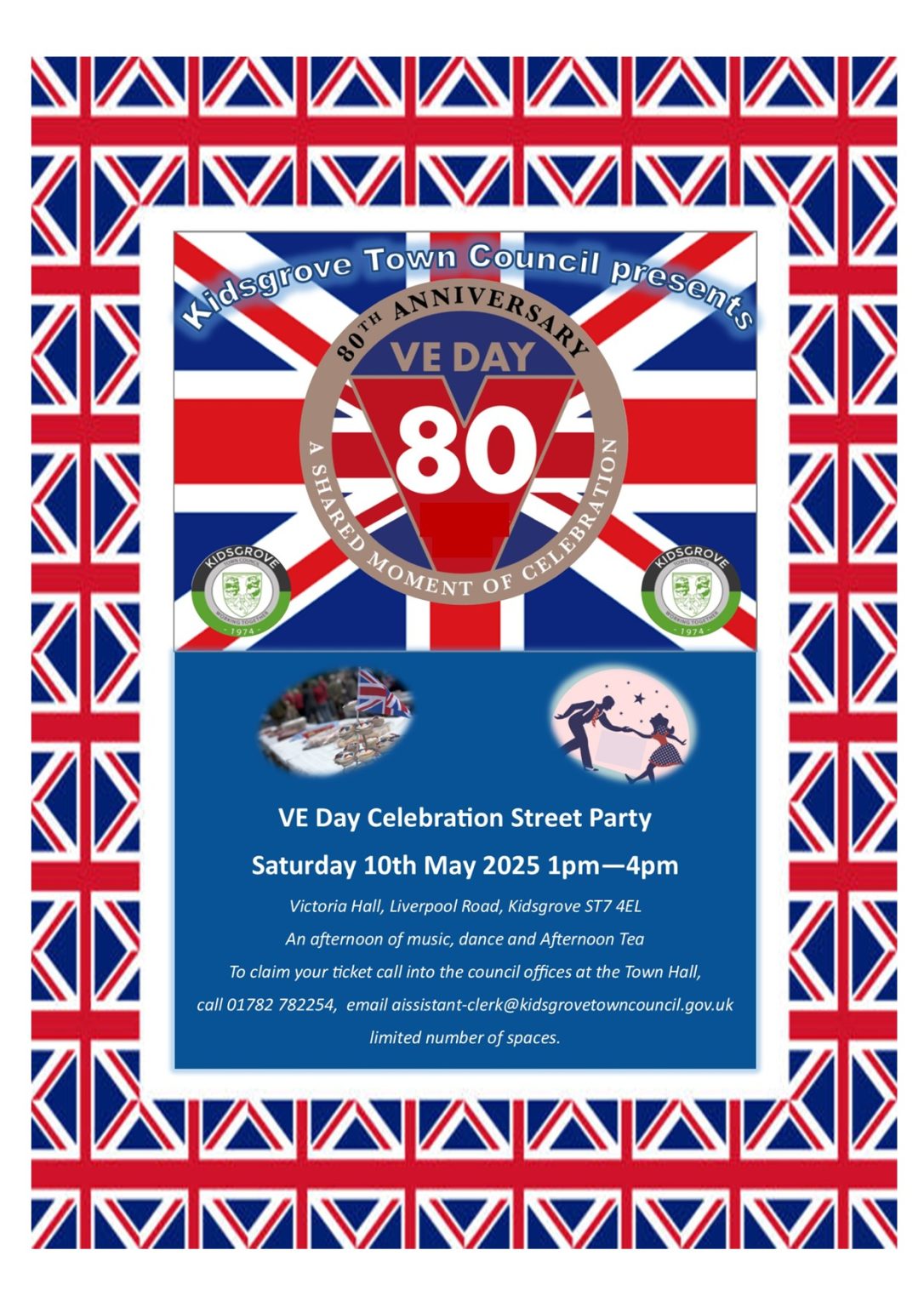 VE Day Street Party 10th May 2025 – Kidsgrove Town Council
